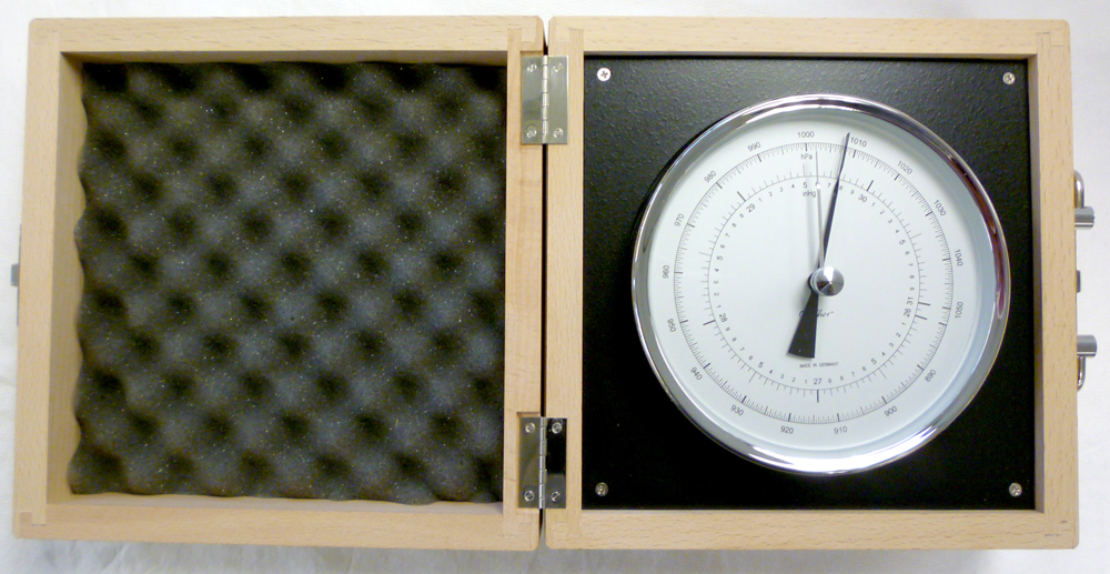 Fischer Precision Aneroid Barometer model 104 with travel case